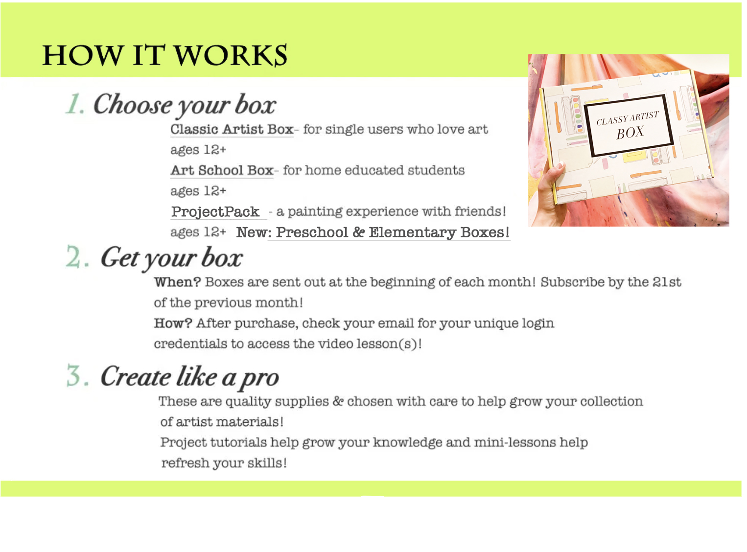ART SUBSCRIPTION BOXES, KITS, & CLASSES FOR KIDS AND ADULTS • Classy ...