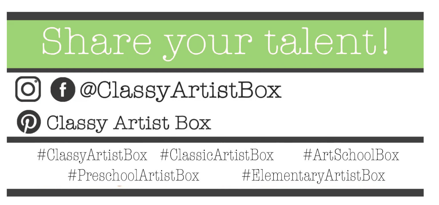 Welcome to your art class in a box! • Classy Artist Box, online art ...