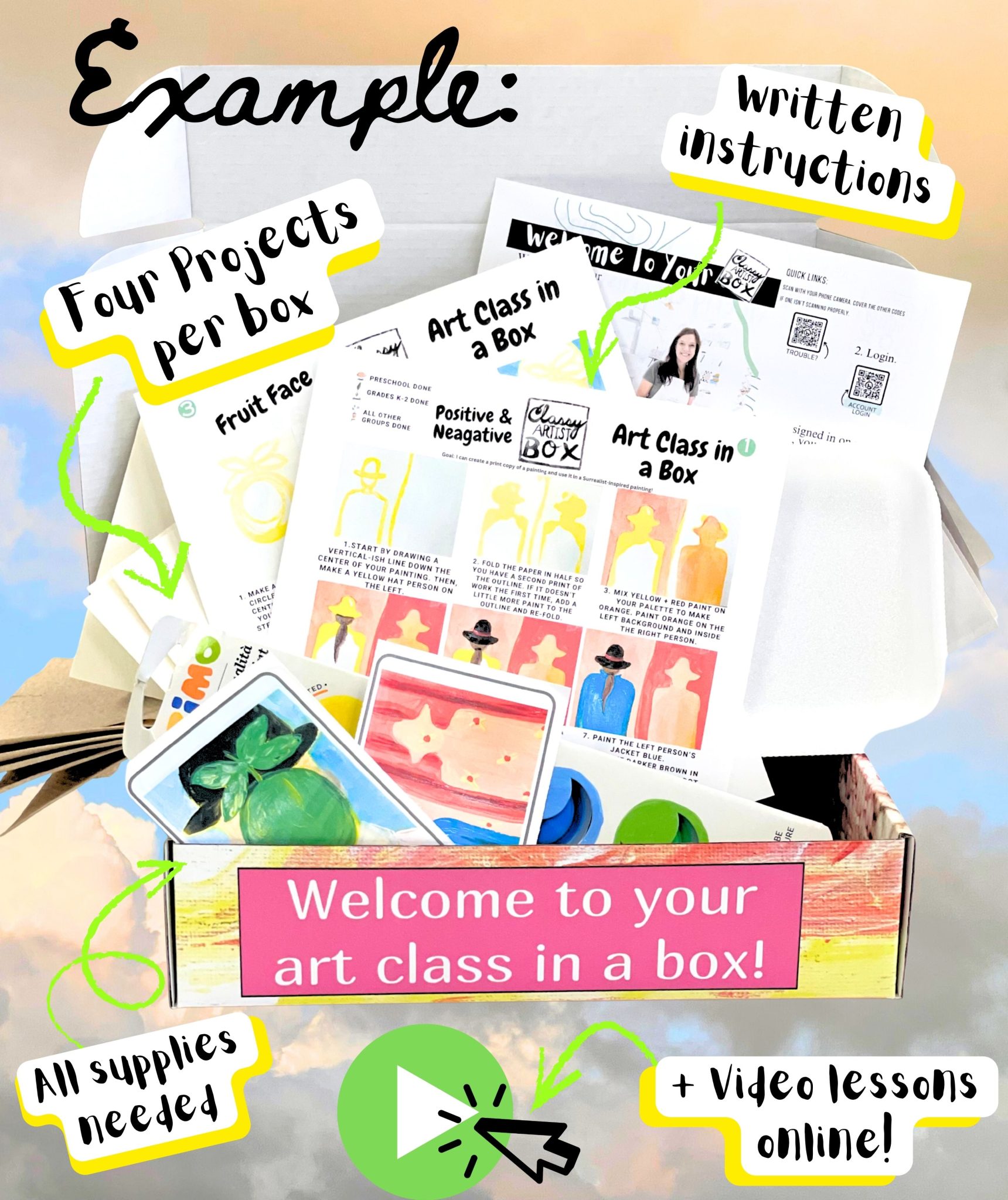 Classy Artist Box, online art lessons, art class, sketch, learn to draw ...